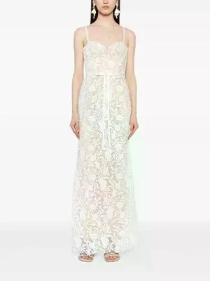 Marchesa Floral-lace Mermaid Gown
