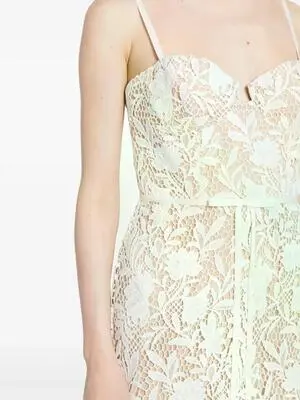 Marchesa Floral-lace Mermaid Gown