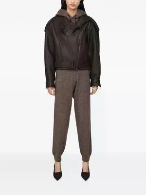 DUCIE Serpa Grained Calf Leather Jacket