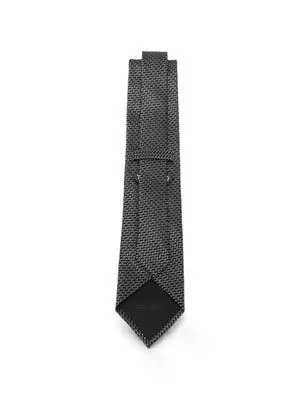 TOM FORD Patterned Silk Neck Tie - Black