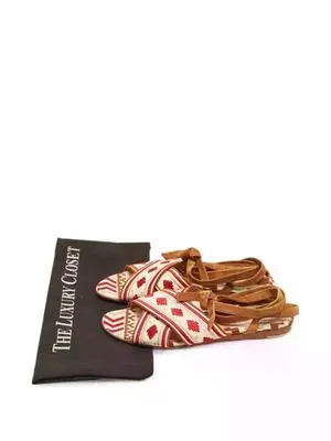 GIANVITO ROSSI Open-toe Ankle-tie Sandals