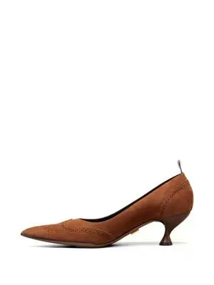 Thom Browne Wingtip Suede Pumps