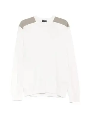 Paul & Shark Contrast Panel Crew Neck Sweater