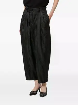 Isabel Marant Étoile Janice Pinstripe Carrot Fit Pants - Black