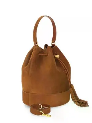 GIANVITO ROSSI Sienna 22 Suede Bucket Bag - Brown