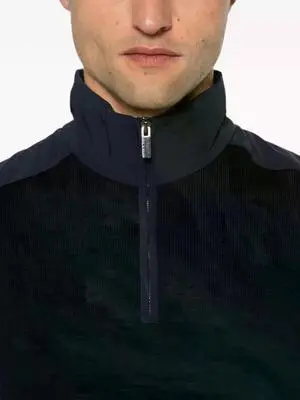 Paul & Shark Quarter-zip Panelled Sweater
