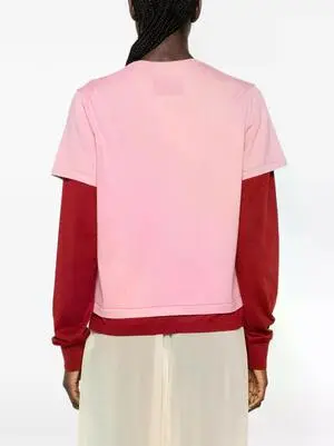 Guest In Residence Layered Crew Neck Sweater