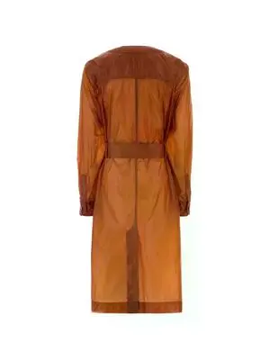 Saint Laurent Belted Button-down Midi Dress