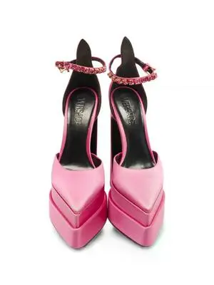 Versace Double Platform Pumps - Pink