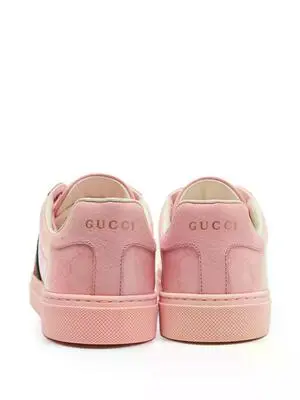 Gucci Ace Low-top Sneakers With Web-stripe Detail