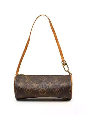 LOUIS VUITTON Monogram Canvas Papillon Pochette Handbag - Brown