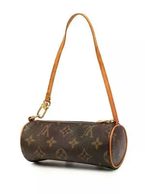 LOUIS VUITTON Monogram Canvas Papillon Pochette Handbag - Brown