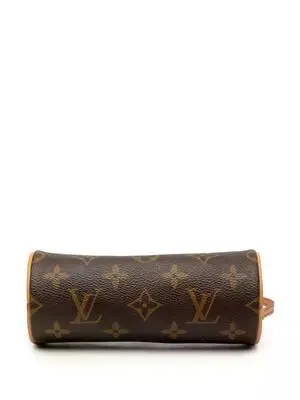 LOUIS VUITTON Monogram Papillon Pochette Handbag - Brown