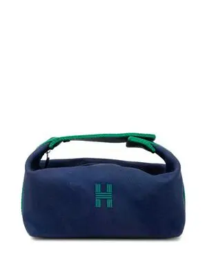 Hermès Toile Bride A Brac Case Vanity Bag - Blue
