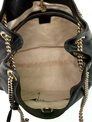 Gucci Soho Chain Tote Bag - Black