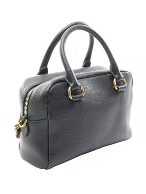 Prada Mini Bauletto Satchel Bag - Black