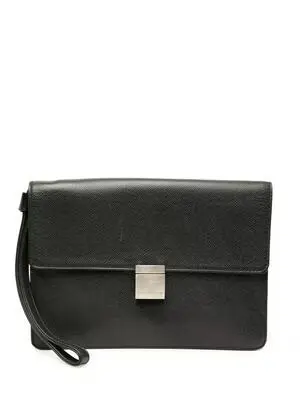 LOUIS VUITTON 2004 Taiga Selenga Clutch Bag