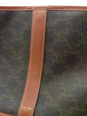 Celine Small Triomphe Coated Canvas Bucket Bag - Brown