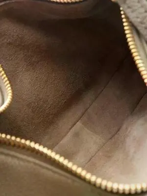 Celine Leather Satchel - Grey