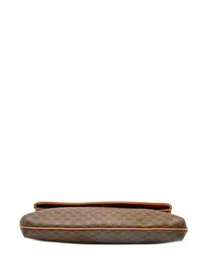 Celine Macadam Coated Canvas Clutch Bag - Brown