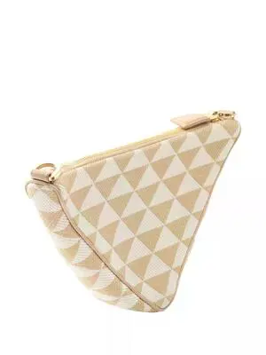 Prada Mini Triangolo Jacquard Satchel