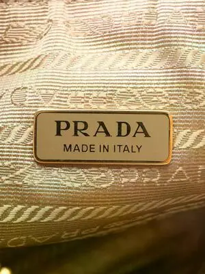 Prada Mini Triangolo Jacquard Satchel