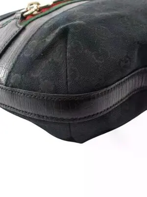 Gucci Gg Canvas Horsebit Web Shoulder Bag