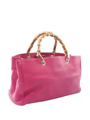Gucci Bamboo Shopper Satchel - Pink