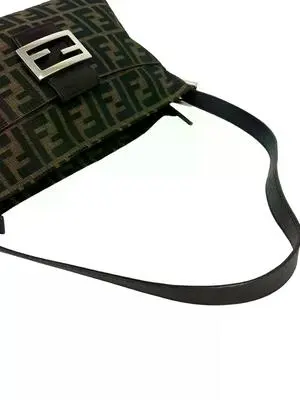 Fendi Zucca Canvas Shoulder Bag - Brown