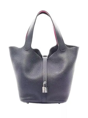 Hermès Clemence Picotin Lock 22 Handbag - Blue