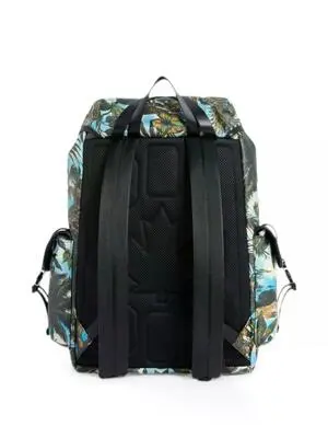 Dsquared2 Monkey Business Printed Backpack - Blue