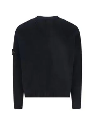 Stone Island Ribbed Knit V-neck Cardigan