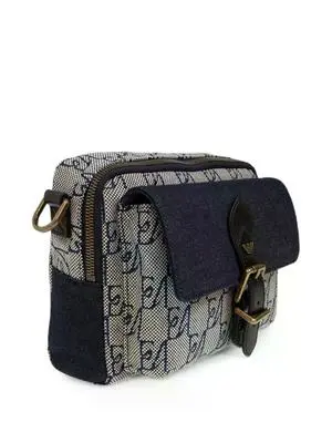 Emporio Armani Monogram Print Messenger Bag