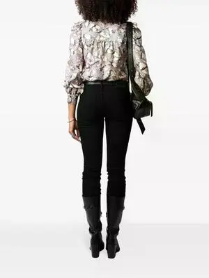 Zadig&Voltaire Telia Wild Chains Printed Silk Blouse