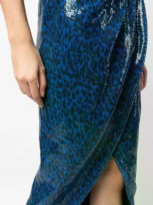 Zadig&Voltaire Jamelia Leopard-print Sequin-embellished Midi Skirt