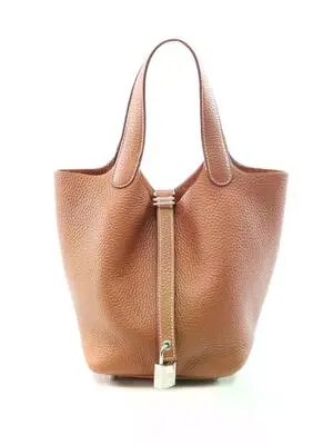 Hermès Clemence Picotin Lock 18 Handbag - Brown