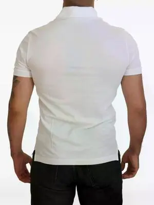 Dolce & Gabbana Logo-patch Polo Shirt - White
