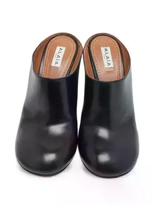 Alaïa Babylone Leather Mules