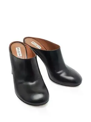Alaïa Babylone Leather Mules
