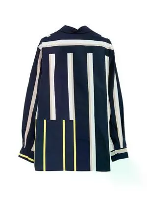 Loewe Striped Shirt With Embroidered Anagram Motif