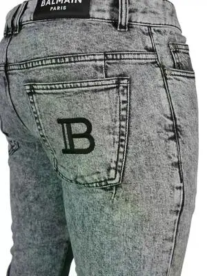 Balmain Faded Effect Jeans
