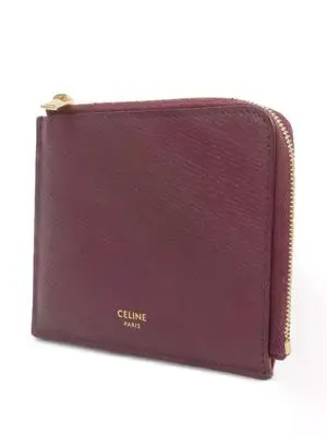 Celine Logo-print Zipped Wallet - Red