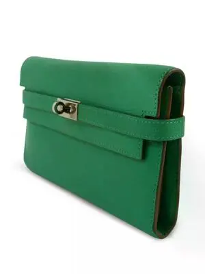 Hermès Kelly Leather Wallet - Green