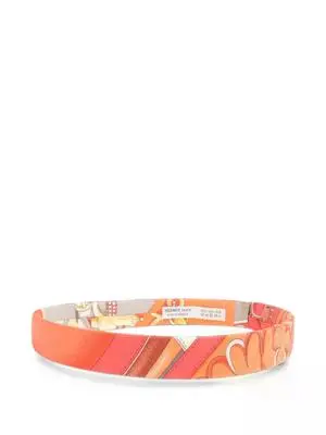 Hermès Silk Hairband - Orange