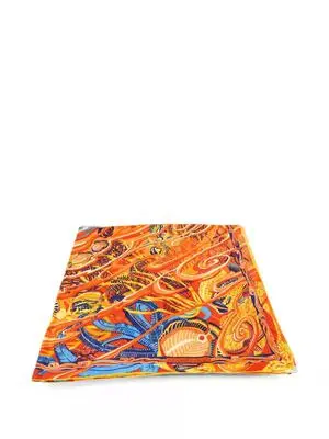 Hermès Ocean-print Silk Scarf
