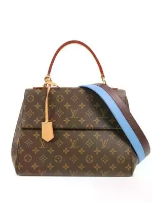 LOUIS VUITTON Monogram Cluny Tote Bag - Brown