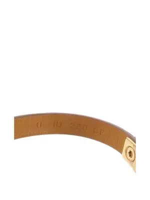 Hermès Rivale Mini Leather Bracelet With -tone Hardware - Gold