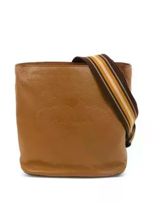 Prada Vitello Phenix Leather Shoulder Bag