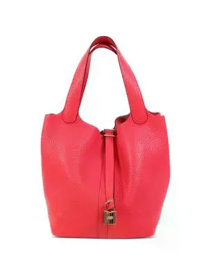 Hermès Picotin Clemence Tote Bag - Red