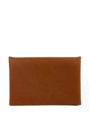 Hermès Calvi Evercolor Card Holder - Neutrals